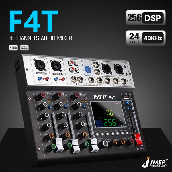 Jemp F4t 4 канальный 256dsp миксер живой сцены универсальный с