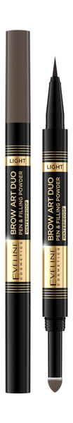 EVELINE Маркер для бровей ультратонкий водостойкий Brow Art Duo, 10 г ...