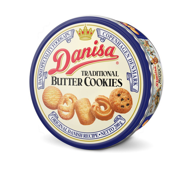 Печенье сдобное Danisa Butter Cookies в жестяной банке 454г купить на