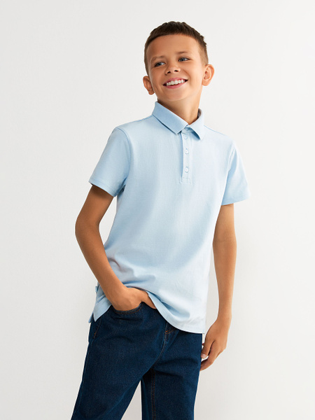 Поло Acoola, размер 122, цвет голубой, хлопок 100% - купить по выгодной цене в интернет-магазине ...