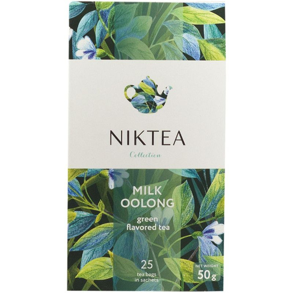 Niktea Чай Молочный Улун зеленый, 25 пакетиков x 2 гр - купить с ...