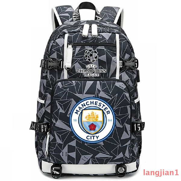 Школьный рюкзак Premier League Manchester City F.C. с зарядкой USB для ...