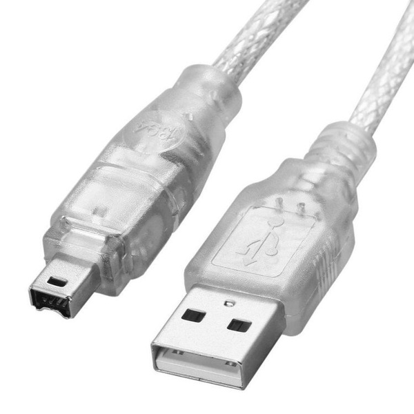 Кабель iLink USB 2.0 Male to Firewire iEEE 1394 4 Pin Male, длина: 1,2 ...