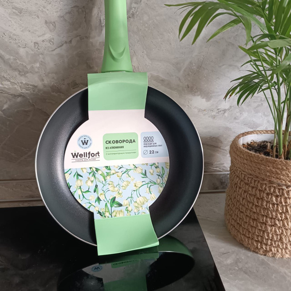 Сковорода Wellfort новая коллекция роял_WellfortСковорода22Green ...