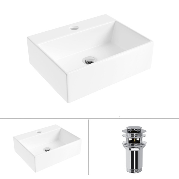 Накладная раковина для ванной Helmken 34439000 комплект 2 в 1: раковина на столешницу ...