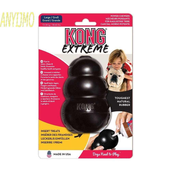 KONG Extreme Прочная Игрушка для Собак, Чёрная L (до 30 кг) - купить с ...