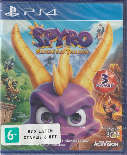 Игра игра Spyro Reignited Trilogy (PlayStation 4, Английская версия ...