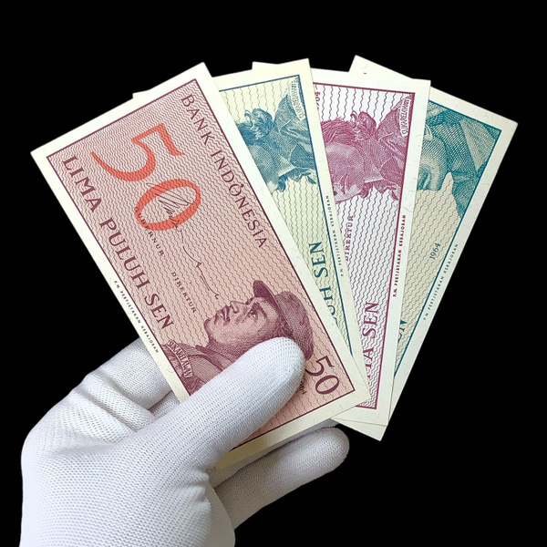 Набор банкнот Индонезии 1964 года, 4 штуки. Люксовое состояние купить на OZON по низкой цене ...