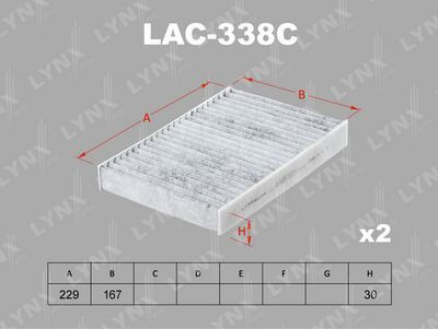 Фильтр салонный угольный LYNX LAC-338C Для BMW 7G11 / G12 15 купить на OZON по низкой цене ...