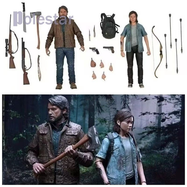 18cm NECA The Last Of Us Part 2 Joel Ellie With Bow фигурка 2шт/комплект модели игрушка купить ...