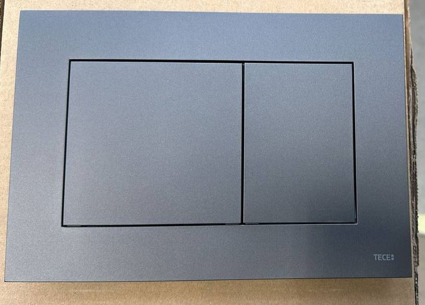 TECE TECEnow Панель смыва унитаза для системы двойного смыва графит металлик 9240423 оружейная ...