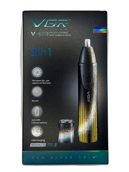 VGR Триммер для бороды и усов V-619 купить на OZON по низкой цене (1717266036)