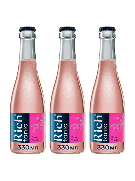 Газированный напиток Rich Tonic Пинк Тоник, 3 шт x 330 мл купить на ...