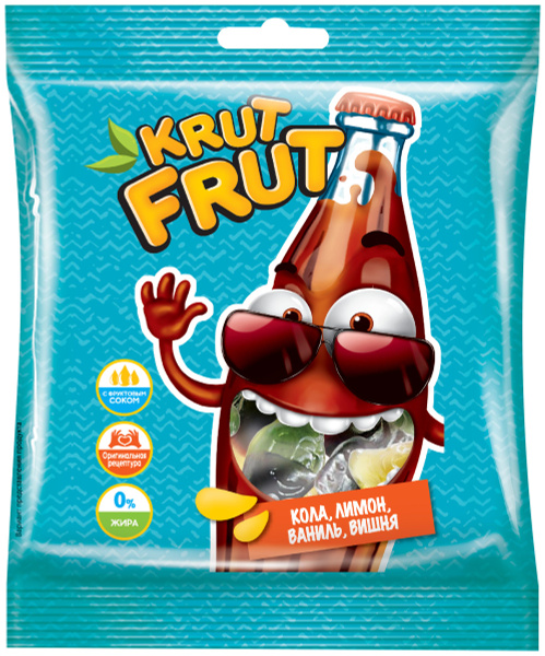 Мармелад жевательный KRUTFRUT Веселый, бутылочки, 70г - купить с доставкой по выгодным ценам в ...