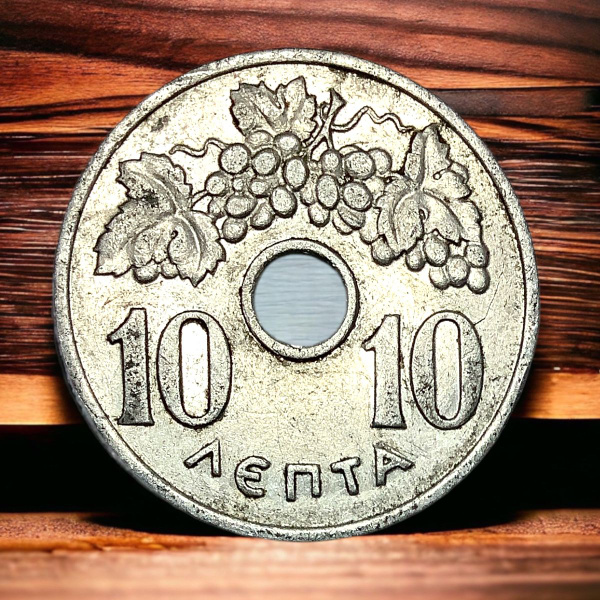 Монета Греция 10 лепт 1954 года. Виноград купить на OZON по низкой цене (1724342224)
