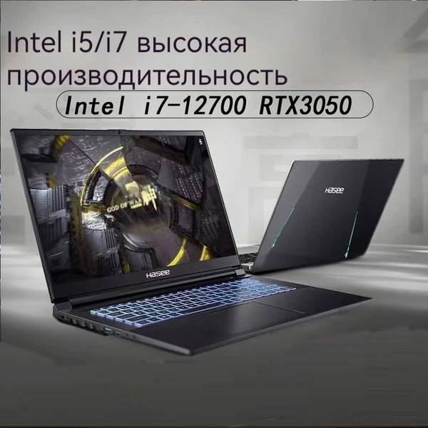 Игровой ноутбук Hasee Hasee-12700-3050, черный купить по низкой цене ...