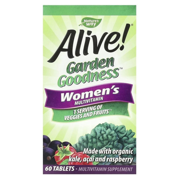 Alive! Garden Goodness Women's (мультивитамины для женщин) 60 таблеток ...