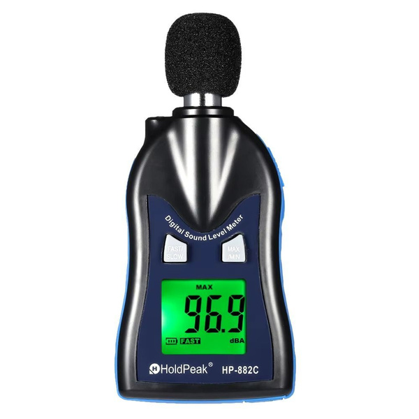 HoldPeak-цифровой измеритель уровня звука, тестер шума, детектор звука ...