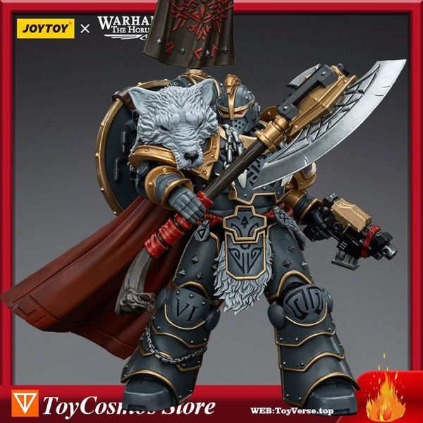 Подвижная фигурка JOYTOY Warhammer 30K Space Wolves Legion Praetor with ...