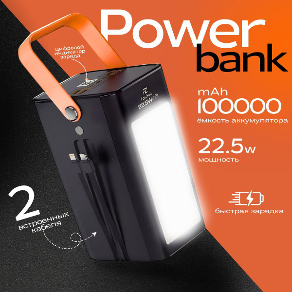 Внешний аккумулятор (Power Bank) POLY STORE Повер 100000 купить c ...