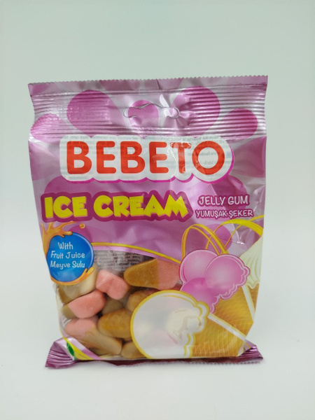 Жевательный мармелад Bebeto со вкусом Ice Cream , 80 гр. купить на OZON ...