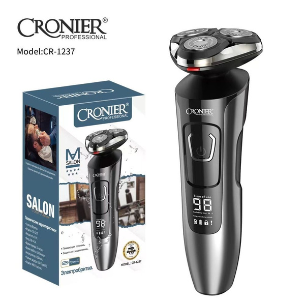 CRONIER Электробритва CR-1237, серебристый купить на OZON по низкой цене (1881514210)