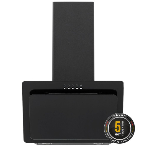 Вытяжка кухонная 50 см наклонная KRONA Liva 500 black PB купить на OZON ...