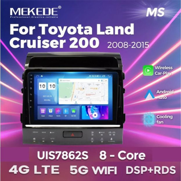 Магнитола Mekede M300S для Toyota Land Cruiser (08-15). 4x32Gb, 8 ядер ...