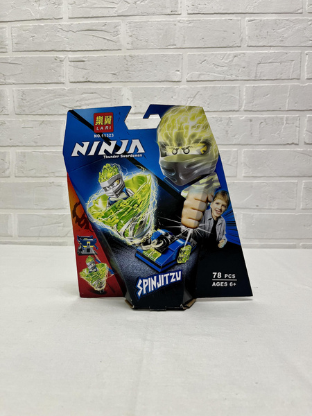 Конструктор LARI NINJA 11323 Бой мастеров кружитцу - Джей, 78 деталей ...