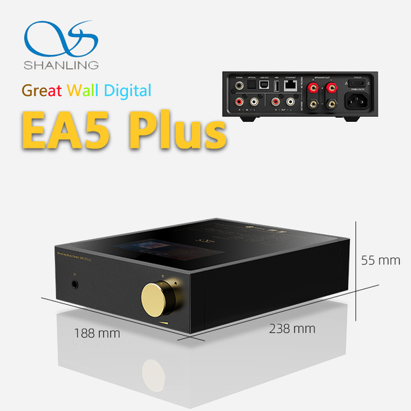 SHANLING EA5 Plus,Настольный Аудиодекодер USB DAC, Усилитель Мощности купить на OZON по низкой ...