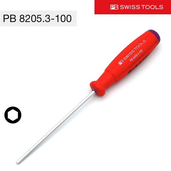 PB SWISS TOOLS, отвертка, отвертка модель шестигранник 8205.3-100 купить на OZON по низкой цене ...