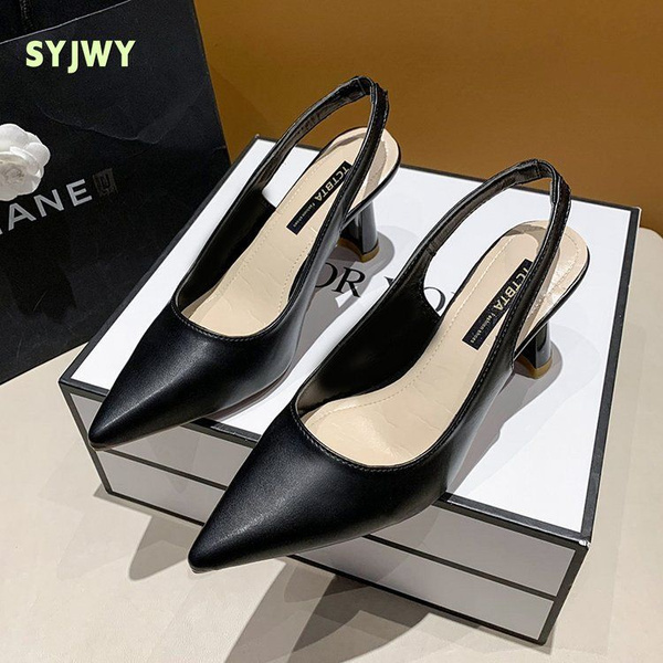 Босоножки Женский SYJWY Шпилька Искусственные материалы, размер 35 Мягкая стелька R (средняя ...