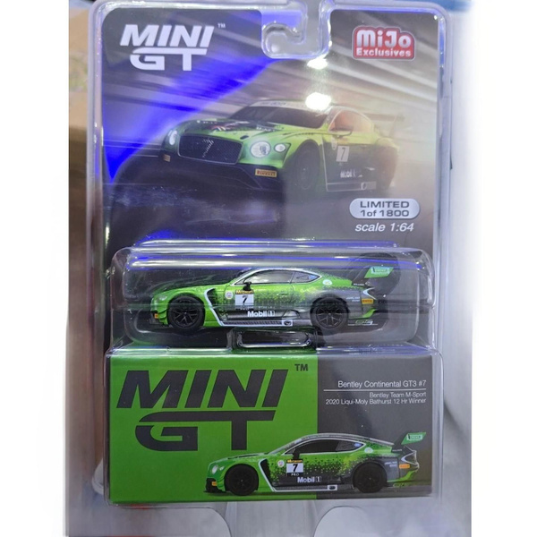 Машинка TSM Mini GT 1/64 #238 Bentley Continental GT3 #7 M-Sport 2020 ...