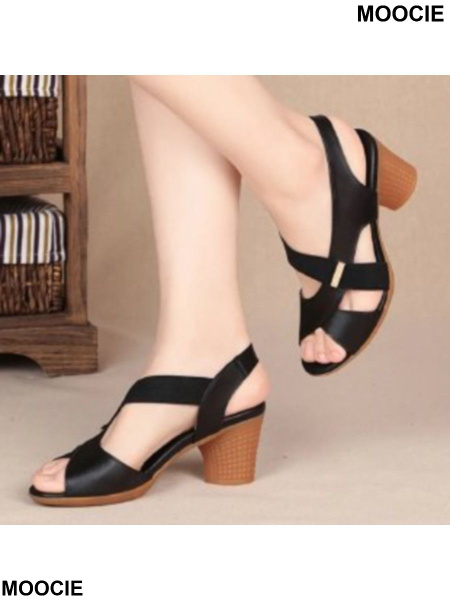 Босоножки Женский MOOCIE Стандартный средний (до 9 см), размер 37 Укрепленная пятка Лето Без ...