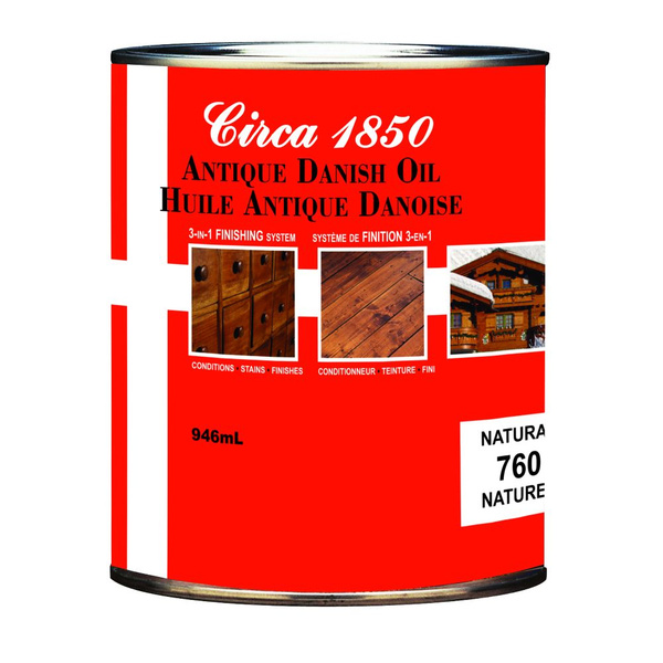 Античное датское масло для внутренних и наружных работ по дереву Circa 1850 Antique Danish Oil ...