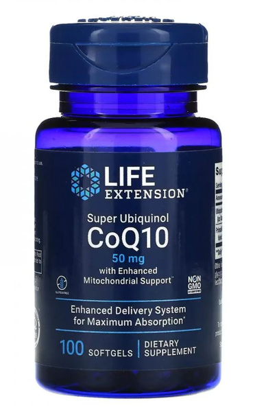 Коэнзим Q10 (CoQ10) LIFE Extension Super Ubiquinol CoQ10 with Enhanced ...