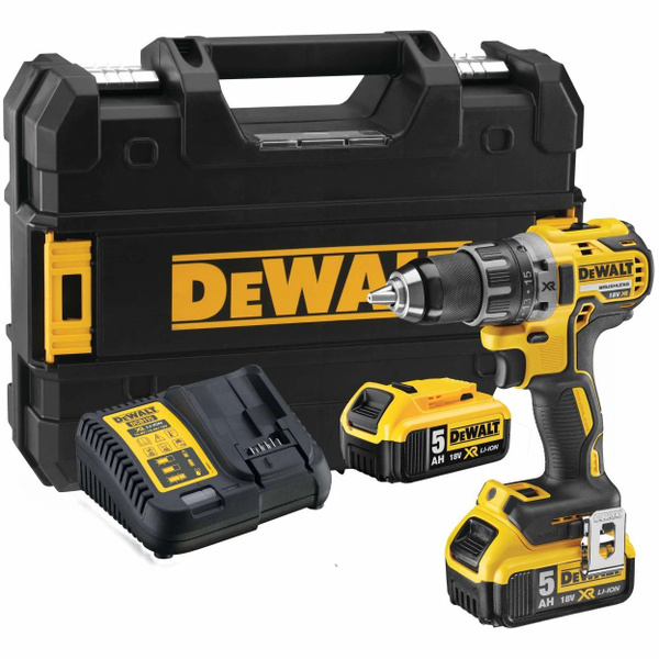 Аккумуляторная дрель-шуруповерт DEWALT DCD791P2-QW, 18 В, 2000 об/мин ...