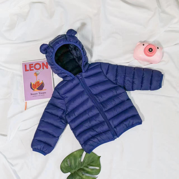 Куртка Мальчики, Девочки THANHDAT синий бархат Полиэстер, размер 92, 98 Длинный Демисезон ...