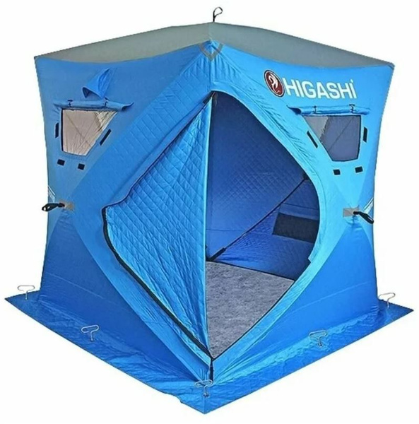 Зимняя палатка 3-местная HIGASHI Палатка для зимней рыбалки HIGASHI Comfort Pro быстросборная, 3 ...