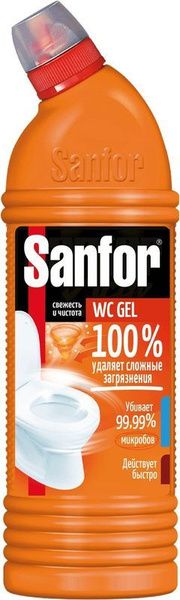Средство Sanfor wc Gel Super Power санитарно-гигиеническое 750г купить на OZON по низкой цене ...
