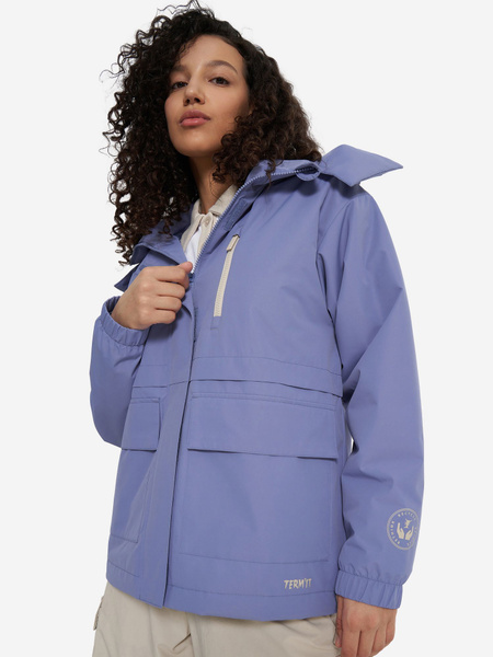 Куртка Женский Termit фиолетовый Переработанные материалы, размер 54, 56 Демисезон Полиэстер ...