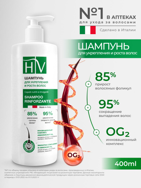 Hair Vital Шампунь для укрепления и роста волос, с комплексом ...