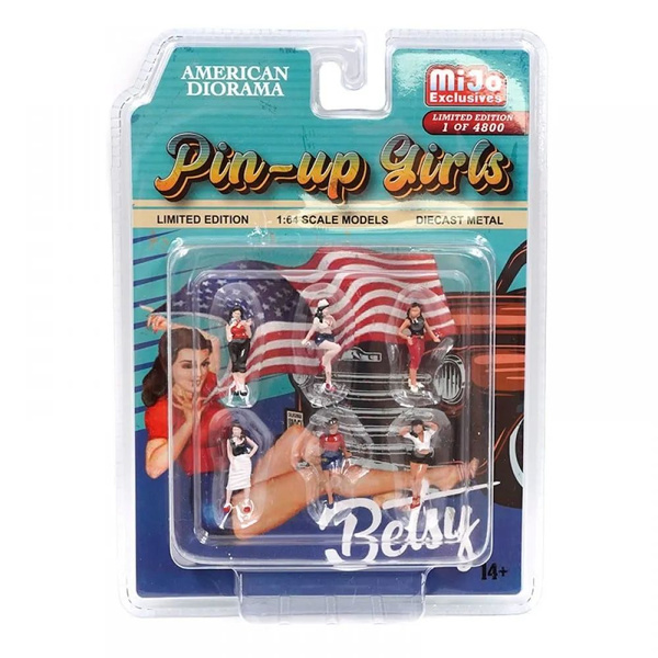 Игрушка American Diorama 1/64 Figure Set Pin-Up Girls Mijo Exclusives For Diecast Scale Model ...