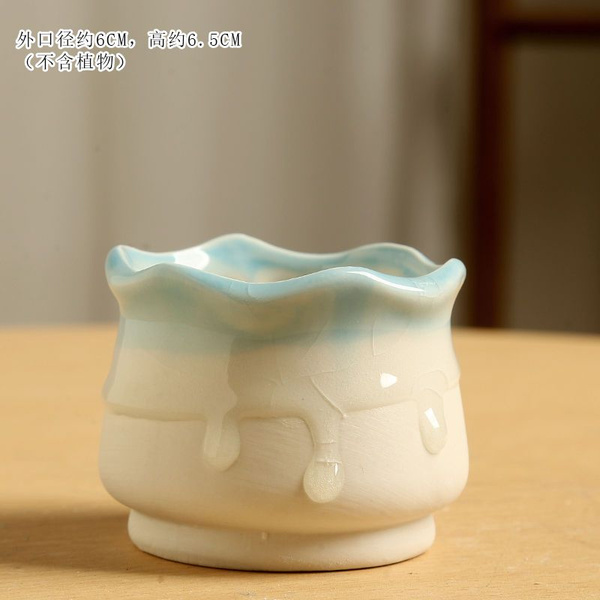 labixiaoxin Горшок для цветов, 7 см х 6 см х 6 см, 0.5 л, 1 шт купить ...