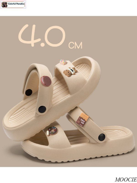 Босоножки Женский MOOCIE Без каблука EVA, размер 35, 36 Толстая подошва На любой сезон Китай ...