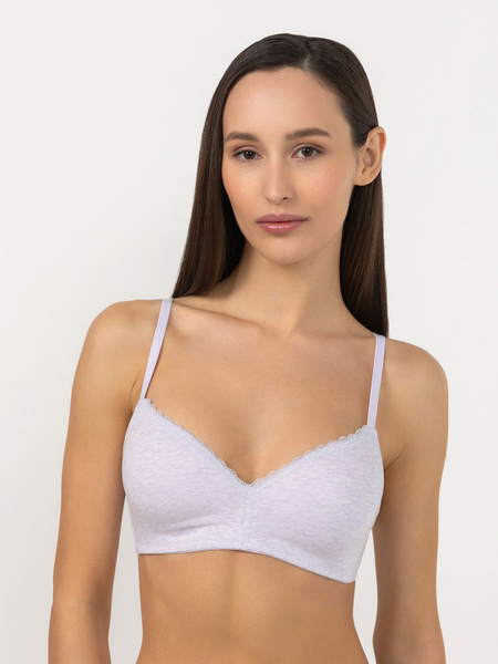 Бюстгальтер Женский OVS бралетт, размер 85C лиловый Хлопок, Эластан Повседневный Китай купить c ...