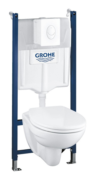 Комплект инсталляции GROHE Solido Compact 4 в 1 с подвесным унитазом ...