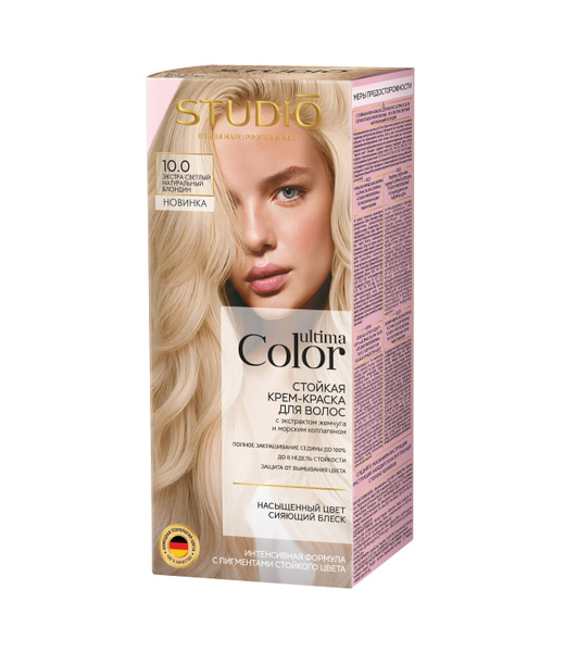 Studio Ultima Color краска для волос 10.0 экстра светлый натуральный ...