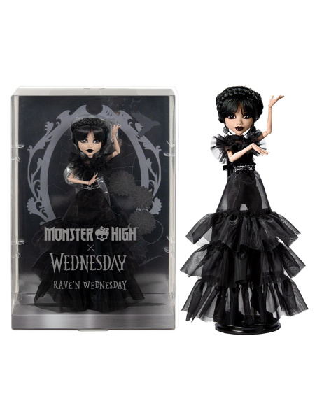 монстер хай кукла Венсдей - Monster High Rave'N Dance Wednesday HXJ03 ...
