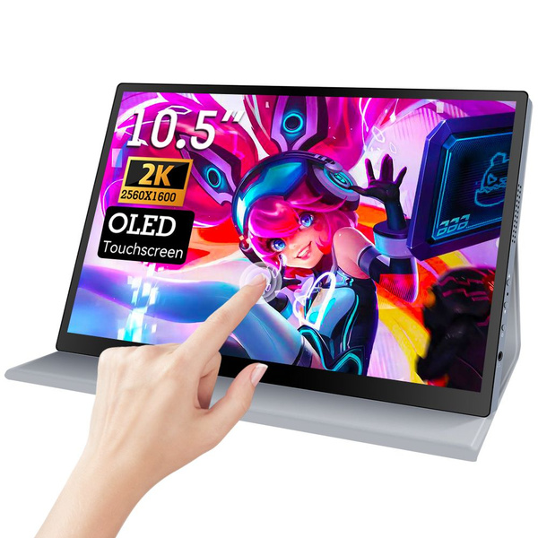 JOHNWILL 10.5" Монитор OLED 2K с сенсорной функцией, серебристый купить ...